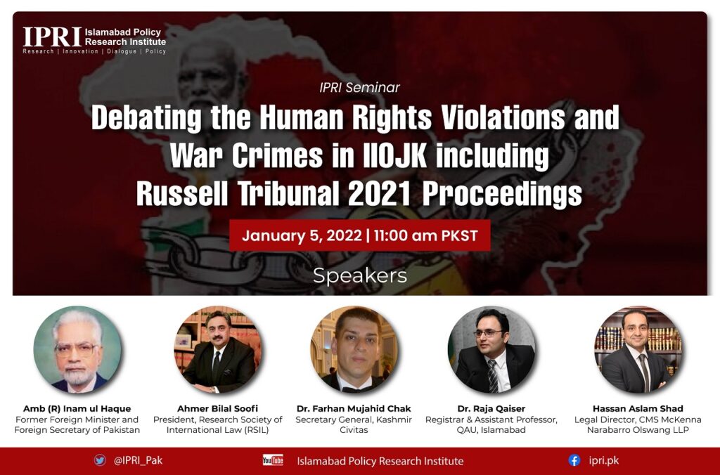IPRI Seminar: "Debating the Human Rights Violations and War Crimes in ...