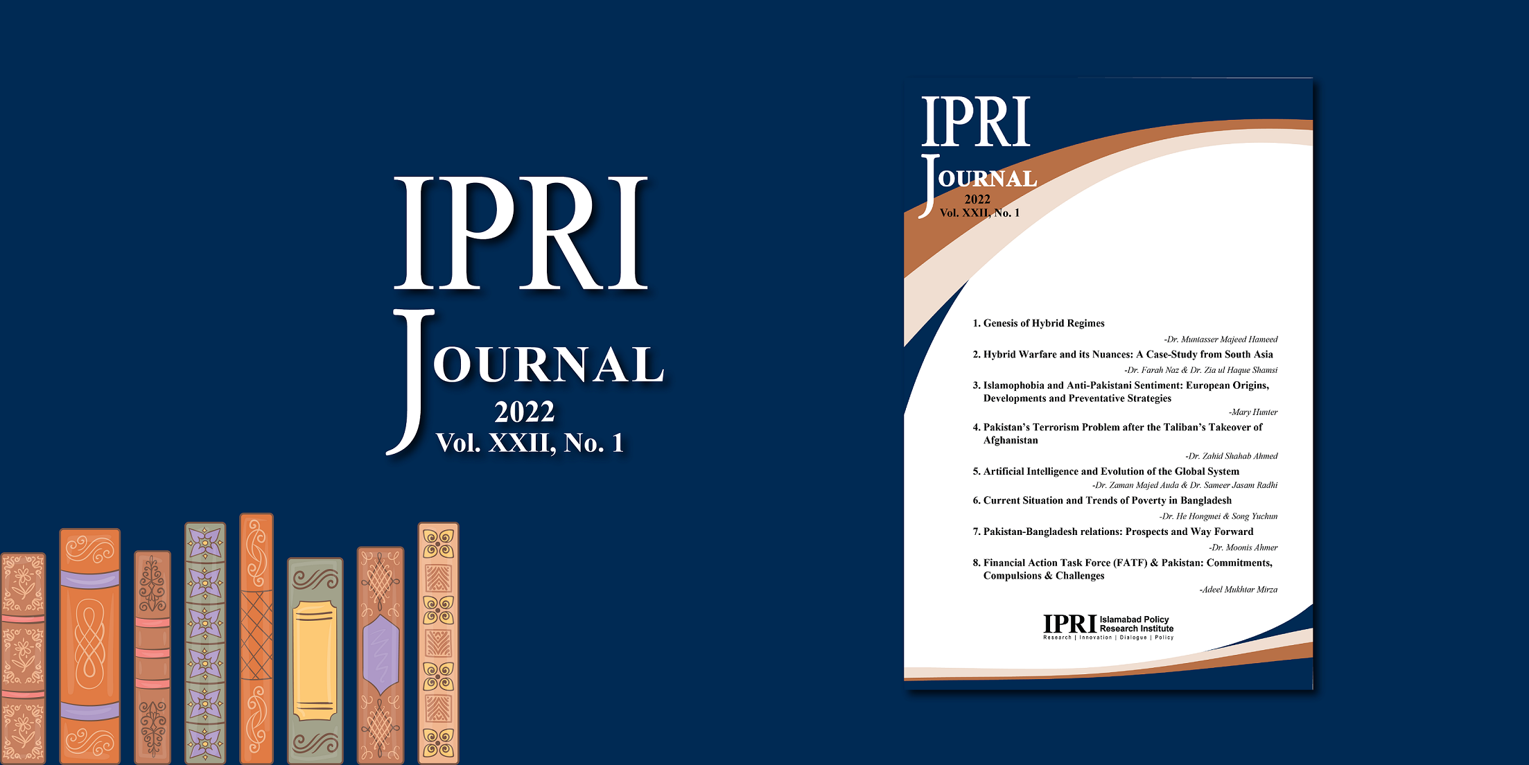 IPRI Journal 2022 - IPRI - Islamabad Policy Research Institute